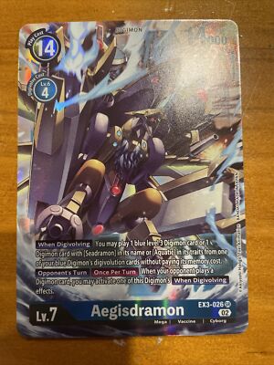 Aegisdramon EX3-026 SR Digimon Card Game Draconic Roar | eBay Australia