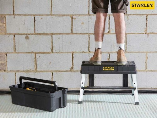 Stanley 181083 FatMax Work Step Up Platform Stool With Tote Tool ...