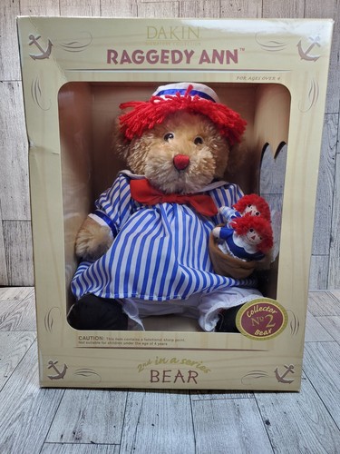 Dakin Raggedy Ann Bear Plush LE Signature Applause Collector No. 2 Bear ...