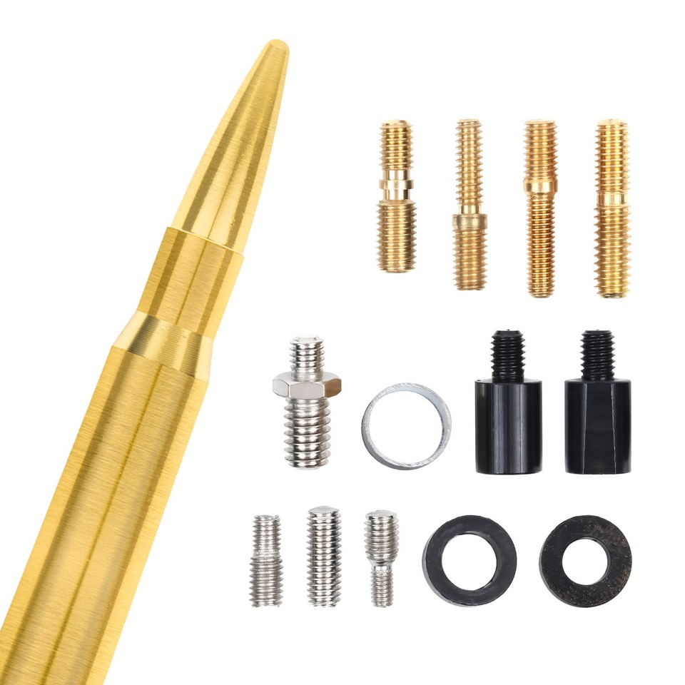 1Pack 5.3" Motorcycle Gold Antenna For Harley Davidson 1989-2022 Street ...