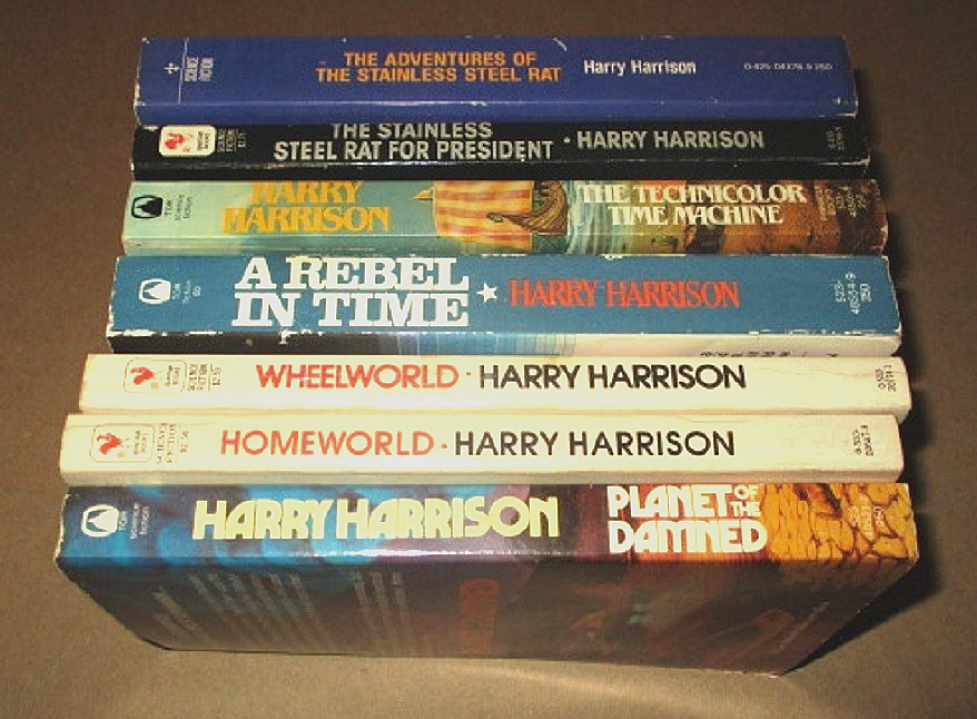 7 Science Fiction Paperback books HARRY HARRISON ALL ARE ABSOLUTELY ...