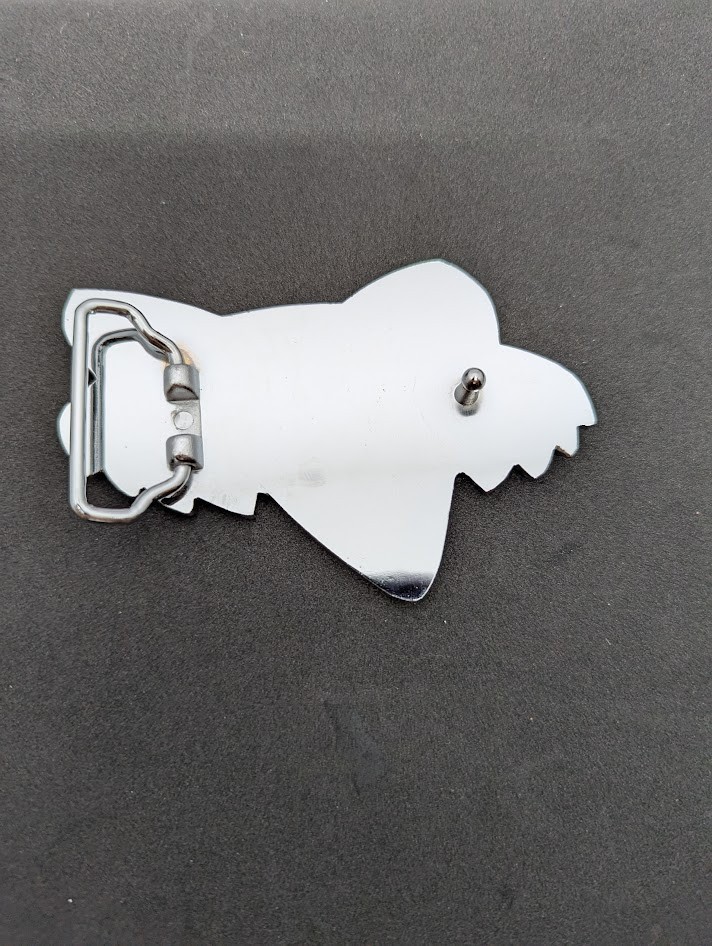 Vintage Fox racing belt buckle pink rose chrome woman or man | eBay