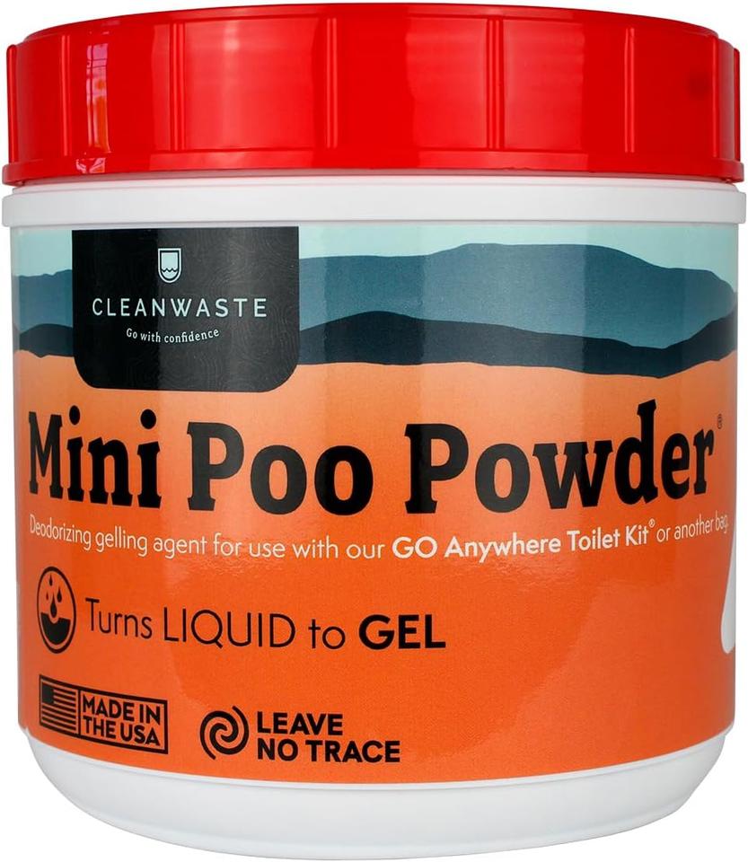 Portable Mini Poo Powder Deodorizing Waste Treatment - 55 Scoops - Pee ...