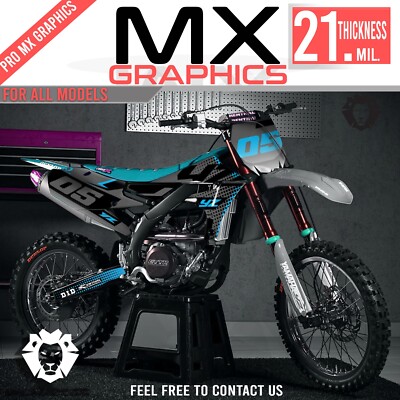 Custom Yamaha YZ 125/250/450 MX Graphics Kit – Premium Decals for Dirt ...