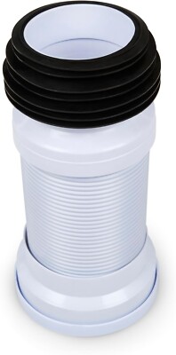 FLEXIBLE WC PAN CONNECTOR FLEXI TOILET WASTE 4" 110MM (M) | eBay UK