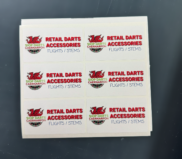 LOGO Printed Rectangle Stickers - Custom Logo labels - postage ...