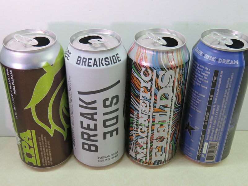 4 Craft Beer Empty Cans ~ FORT GEORGE, BREAKSIDE, ROGUE - OREGON ...