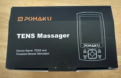 OPEN BOX- Pohaku Portable Tens Unit/Muscle Stimulator ,with pads and ...