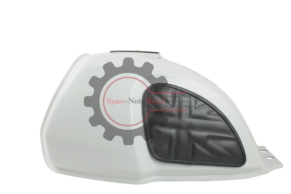 UNION JACK TANK KNEE PAD WITH BLACK THREAD FOR ROYAL ENFIELD HIMALAYAN ...