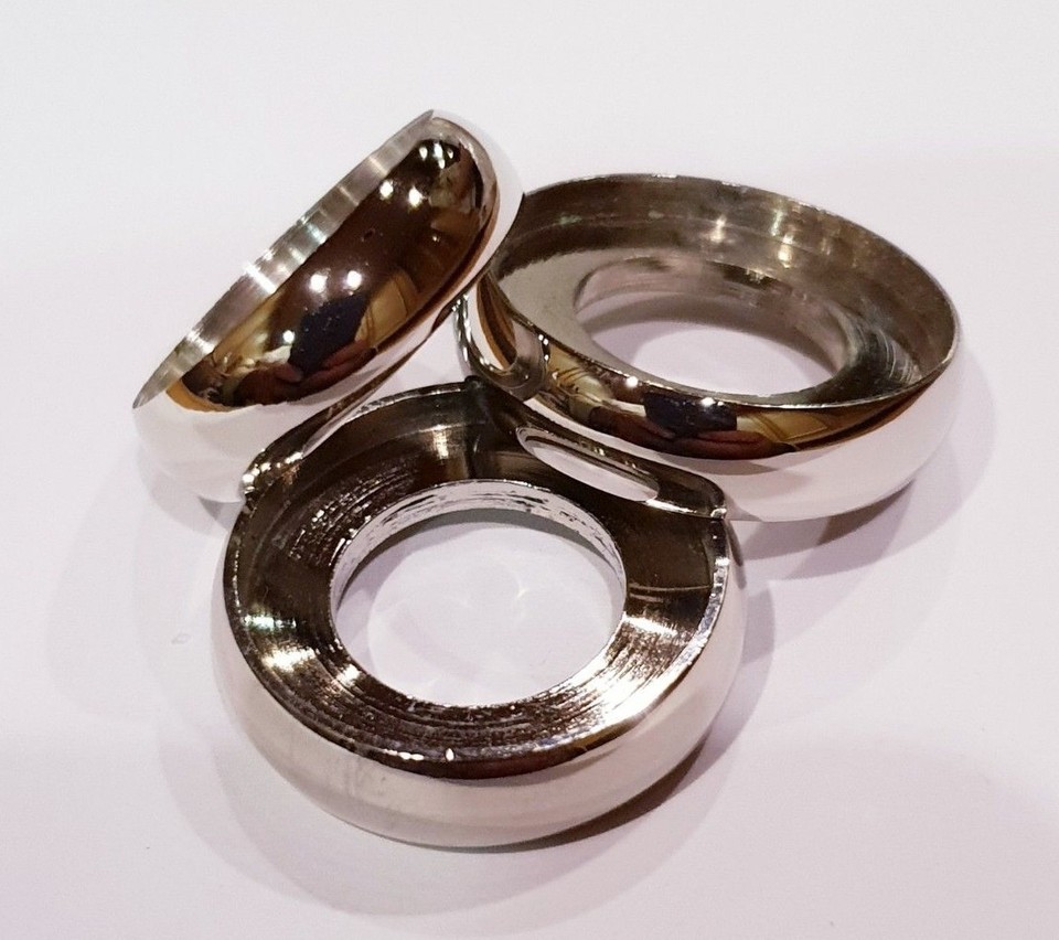 NICKEL SILVER FLANGE RING / COLLAR. 6 sizes 21mm-27mm for WALKING ...