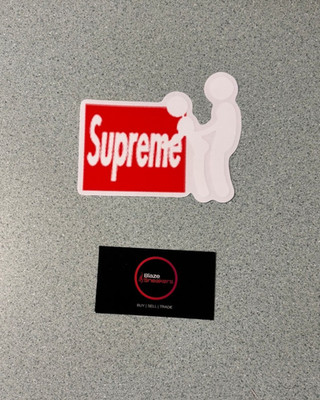 Supreme White Stick Figure Sticker - FW25 - 100% Authentic & Brand New ...