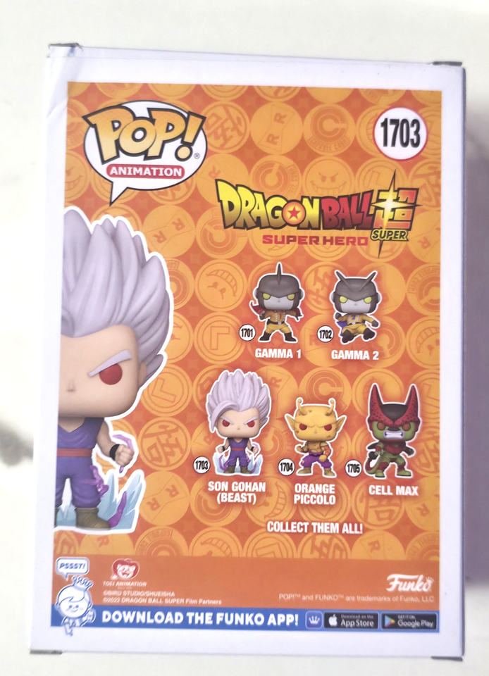 Funko Pop! Dragonball Super Hero #1703 Son Gohan(Beast) Vinyl Figure ...