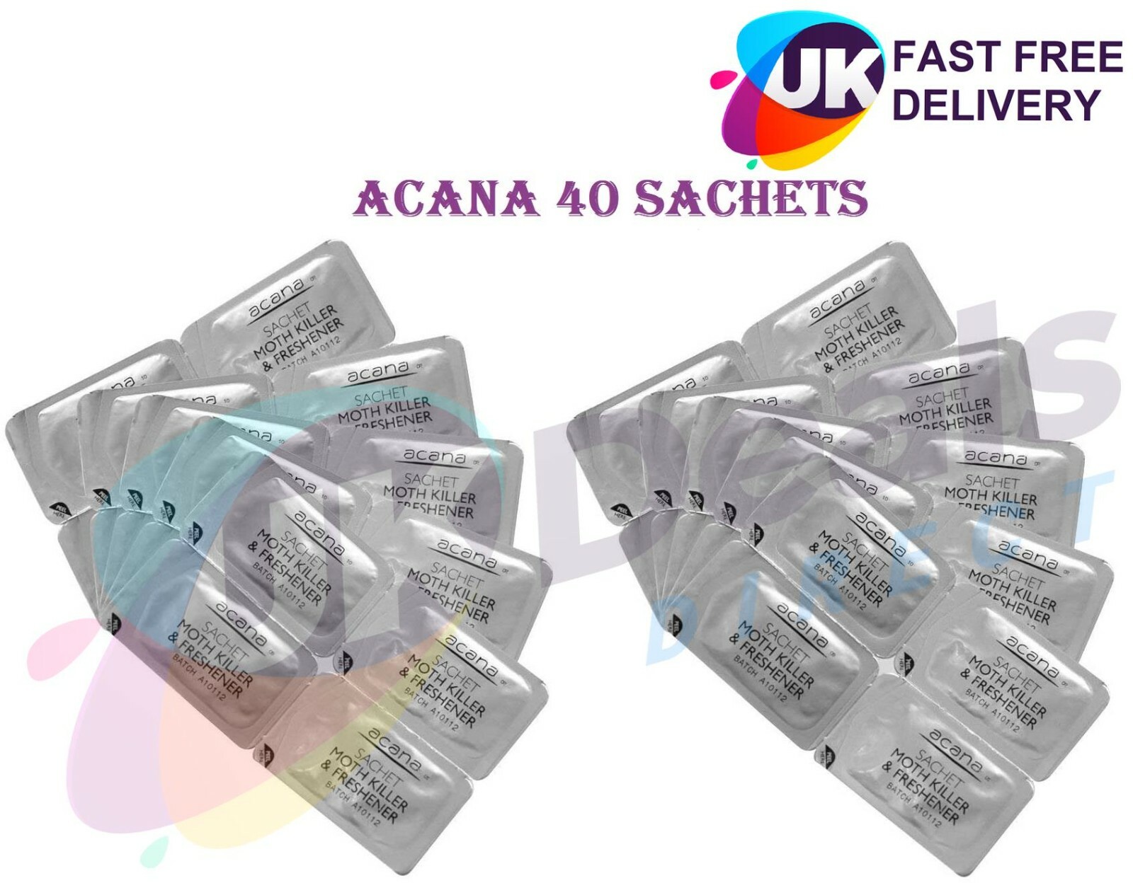 ACANA MOTH KILLER SACHET & FRESHENER LAVENDER KILLS EGGS AND LARVAE ...