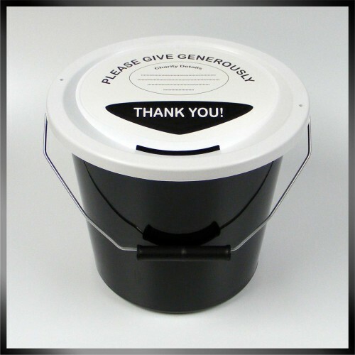 New pack of 3 charity street collection fundraising Donations buckets ...