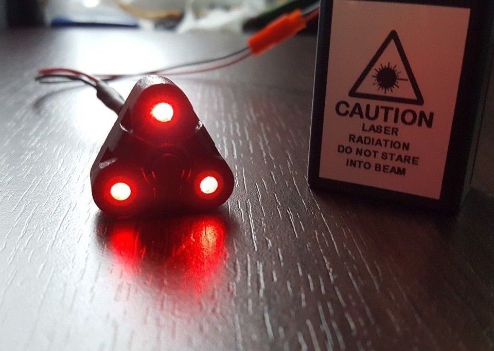 Tri-Laser for Predator bio mask #Aliens AVP # Halloween Cosplay 3 red ...