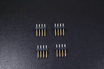 Lot of 4 TSW-104-23-S-D Samtec Dual Row Header 8 Pos 2.54mm .100 ...