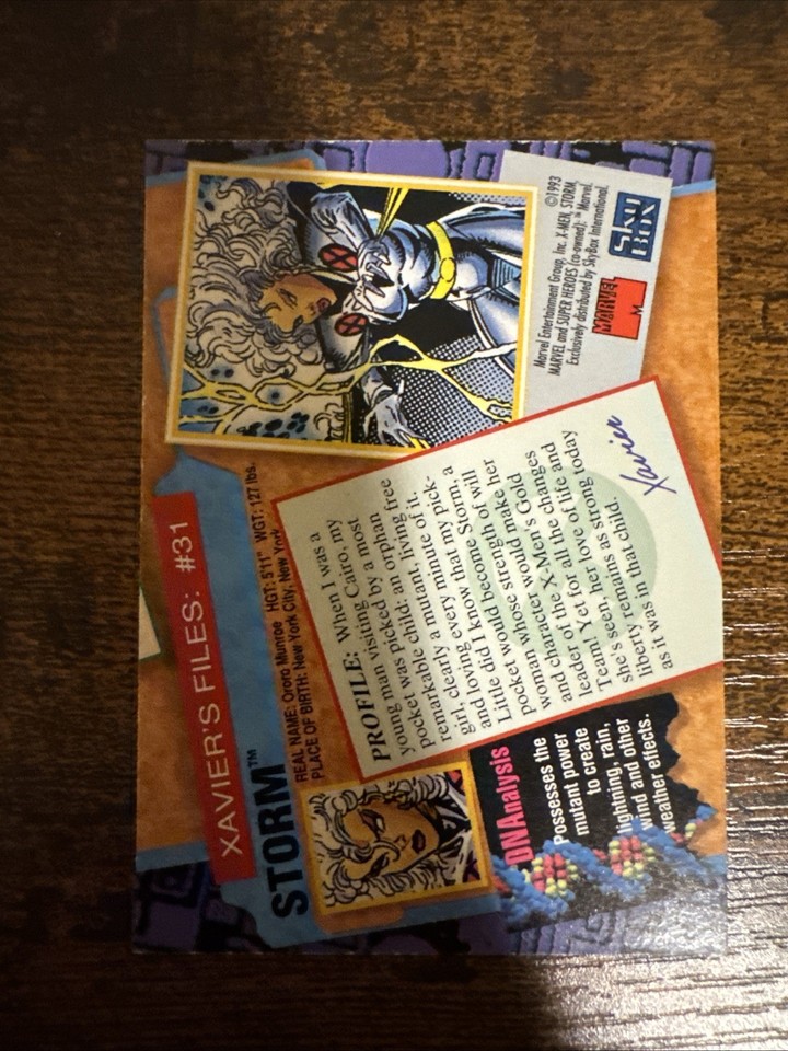 STORM | 1993 SkyBox Marvel Comics X-Men (Series 2) | #31 | Super Heroes ...