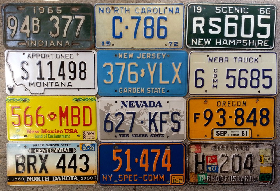 ALL 50 UNITED STATES VINTAGE LICENSE PLATE SET NUMBER TAG LOT USA RARE ...
