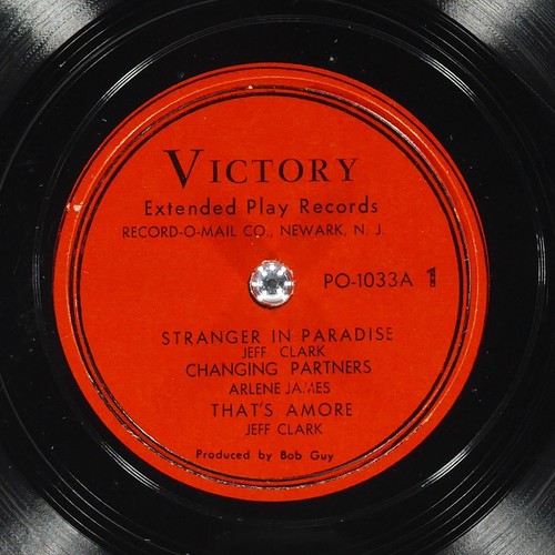 JEFF CLARK ARLENE JAMES Victory EXTENDED PLAY RECORDS PO-1033 VG- 78rpm ...