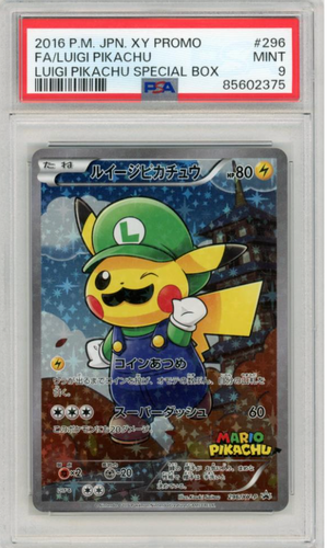 Pokemon 2016P.M JPN.XY Luigi Pikachu SPECIAL BOX [296/XY-P]/PSA9 Gem ...
