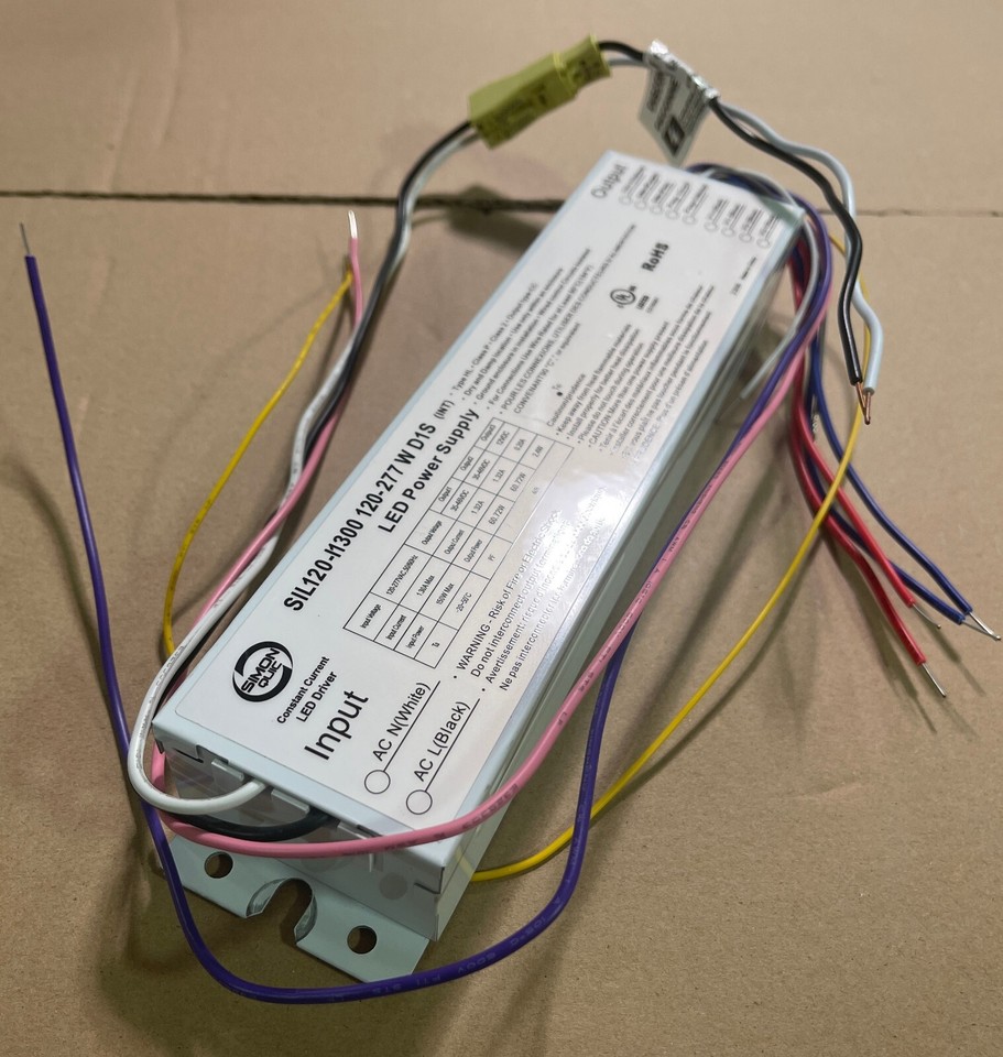 1-PC SIMON QUIC SIL120-I1300 120-277 W D1S 150W LED DRIVER POWER SUPPLY ...