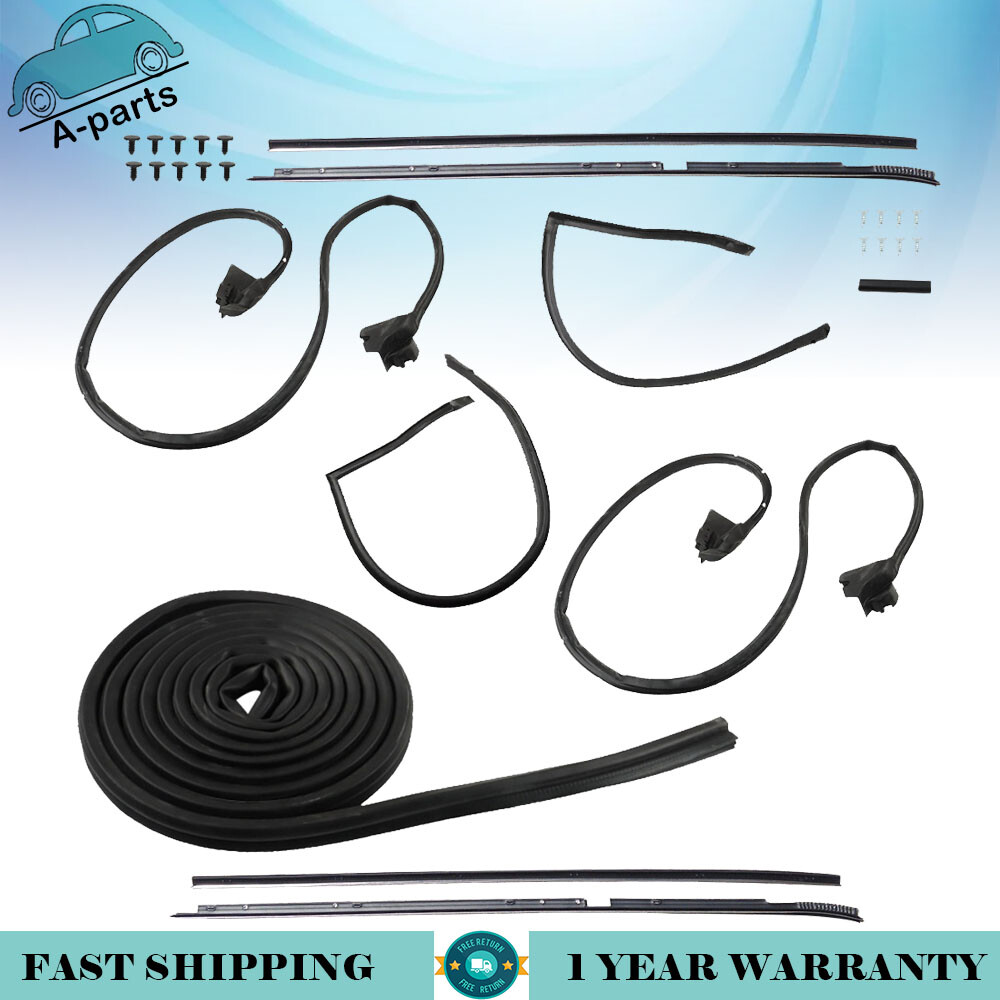 For Regal Cutlass RWD Narrow Chrome 81-1988 Weatherstripping Seal 9pc ...
