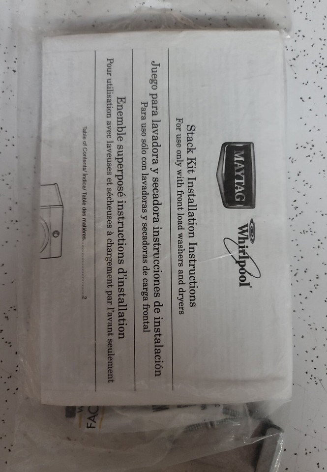 Whirlpool/Maytag W10298318RP Washer and Dryer Stacking Kit New | eBay