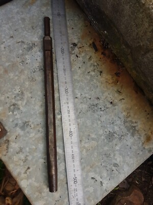 JACKHAMMER JACK HAMMER bit holder 400mm, 19mm HEX width, Round top ...