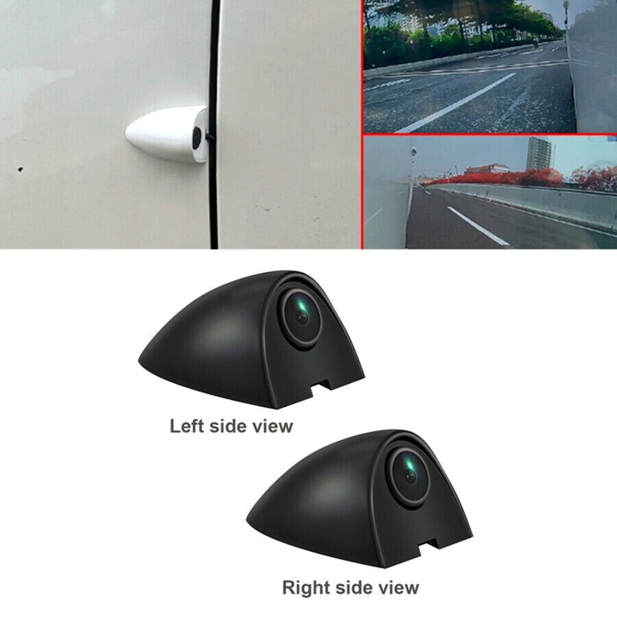 2PCS Car Door Side View Camera Blind Spot Mini Cam L&R For Bus Truck ...