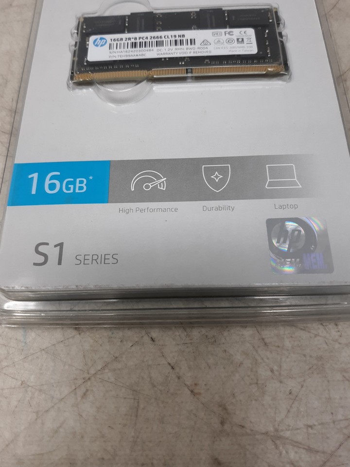 HP S1 Single RAM 16GB DDR4 2666MHz CL19 Laptop Memory - 7EH99AA#ABC | eBay