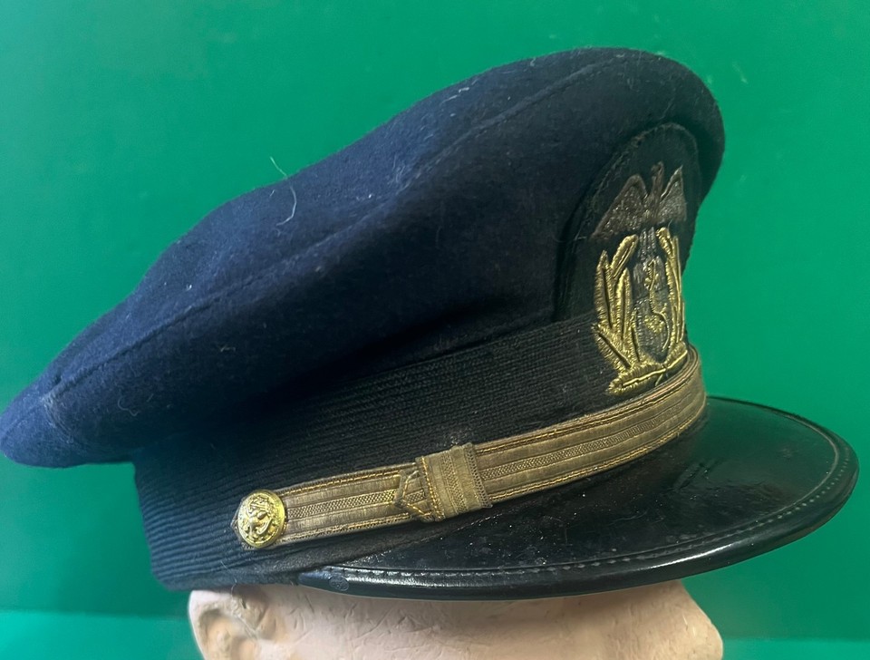 US MARITIME SERVICE OFFICER’S VISOR CAP W/BULLION CAP BADGE | eBay