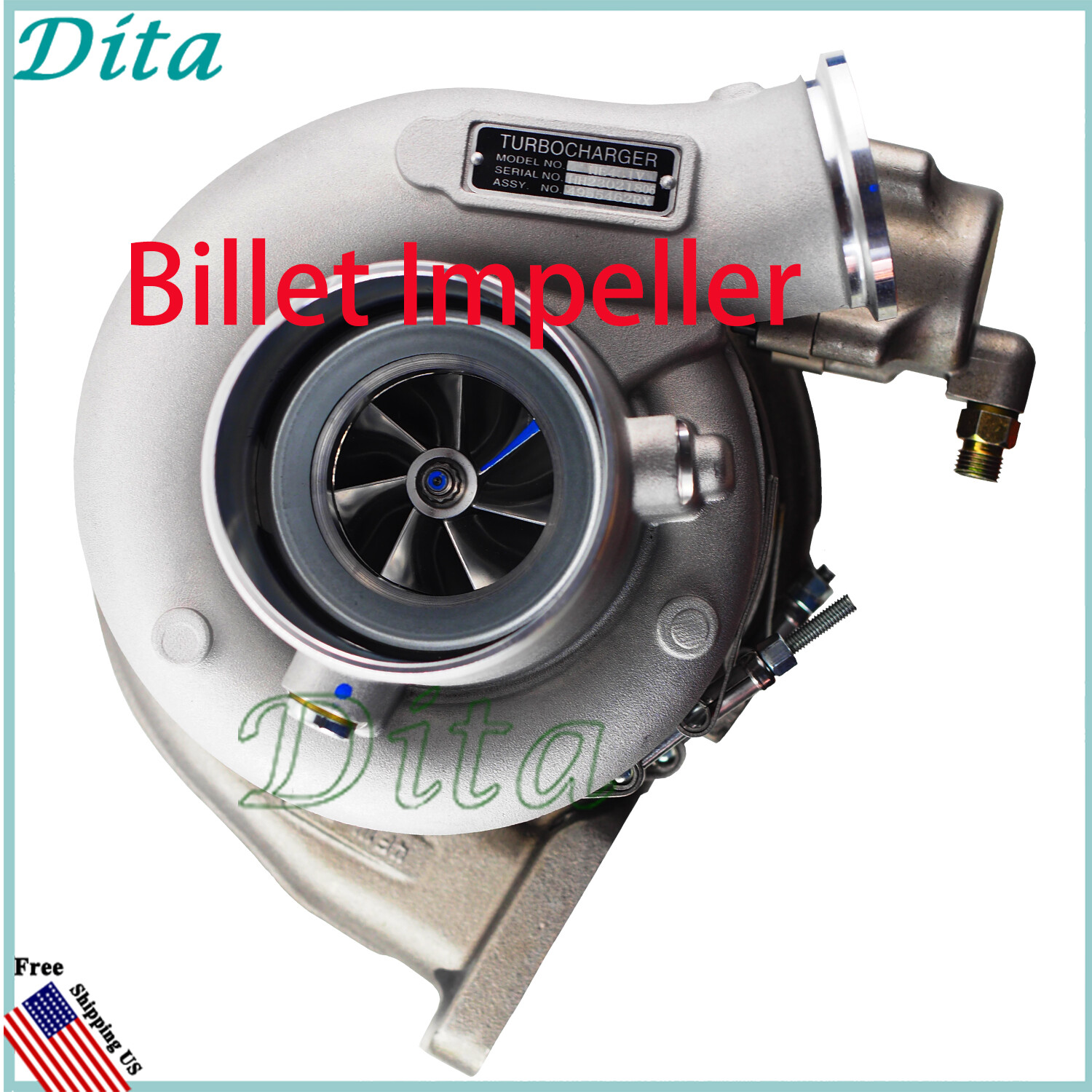 HE431V Billet Turbocharger for Cummins ISM 02 ISL ISM ISME QSM11 ...