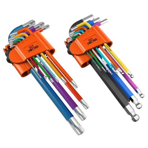 Allen Key Set Torx Metric Ball Star End Hex Long Handle Wrench Alan ...