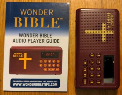 Wonder Bible THE TALKING AUDIO BIBLE PLAYER King James Version W/Guide ...