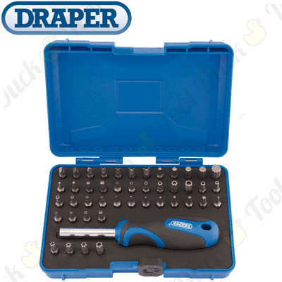 Draper HIGH QUALITY Security Driver & Bits Set POZI/SUPA/TORX DRIVE ...