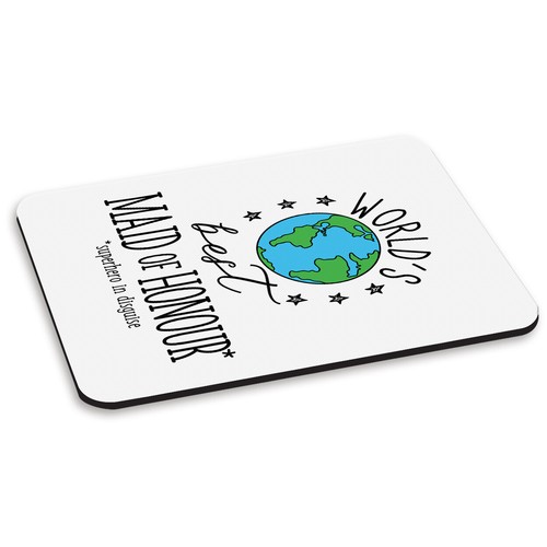 World's Best Maid Of Honour PC Computer Mouse Mat Pad Funny Joke ...