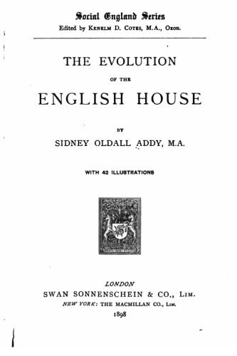 The evolution of the English house, Addy New 9781530623051 Fast Free ...