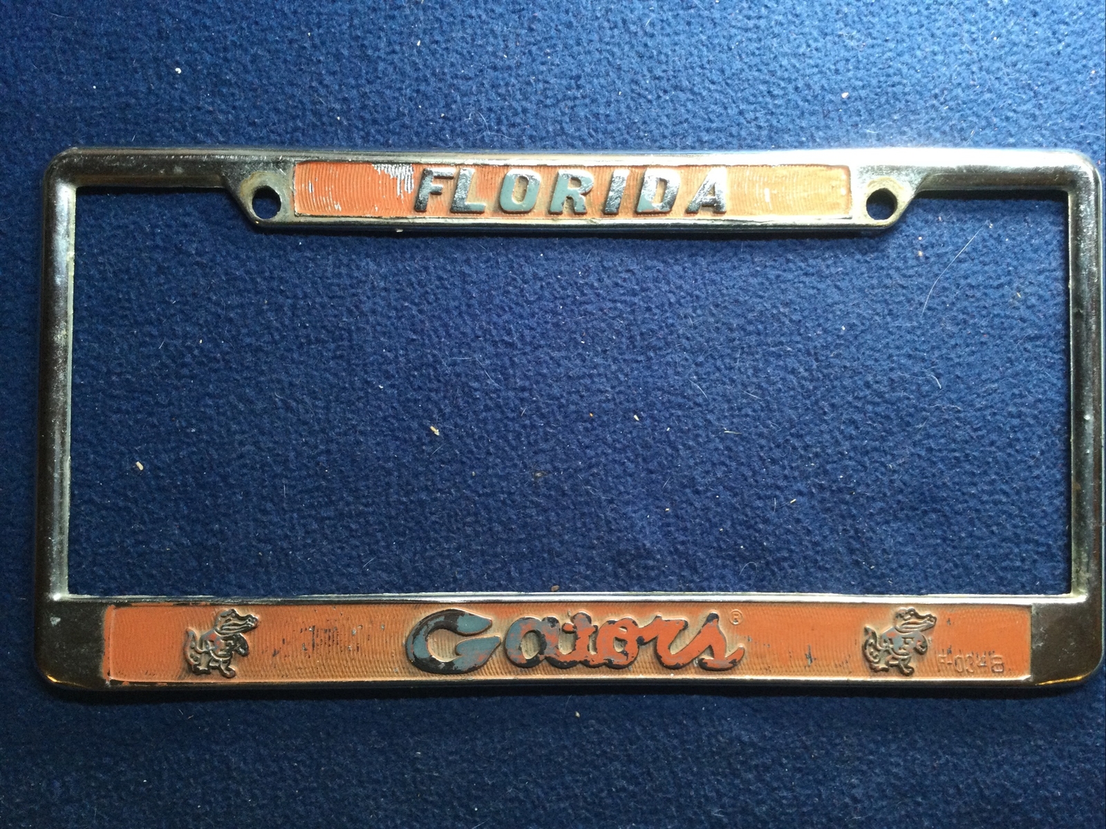 University of Florida Gators Vintage Metal License plate frame OLD LOGO ...