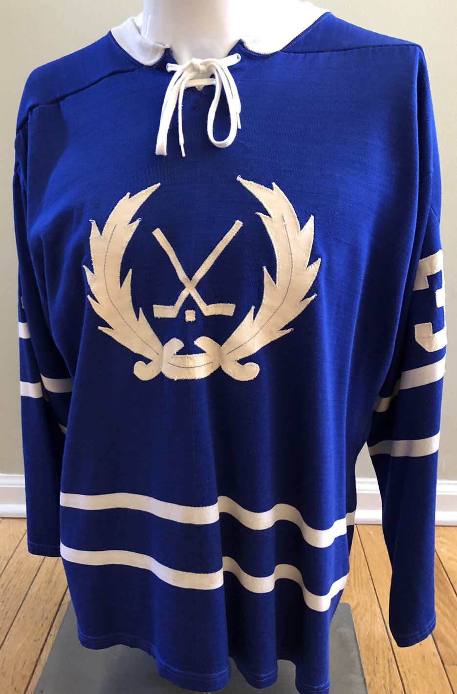 Vintage 1970s UPPER CANADA COLLEGE Toronto UCC Game Worn/Used Hockey ...