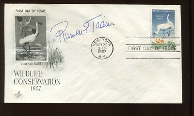 RUSSELL E TRAIN SIGNED 1982 COVER (LV480) EPA COMMISSIONER AND WWF ...