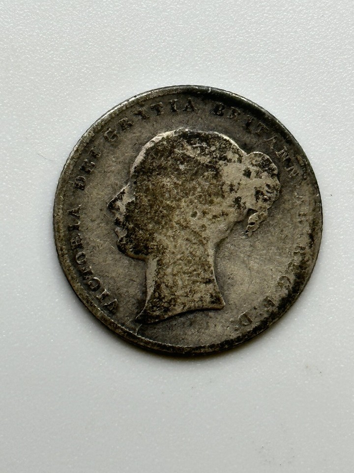 1856 Britain Shilling, Silver British Great Britain Victoria 1 one ...