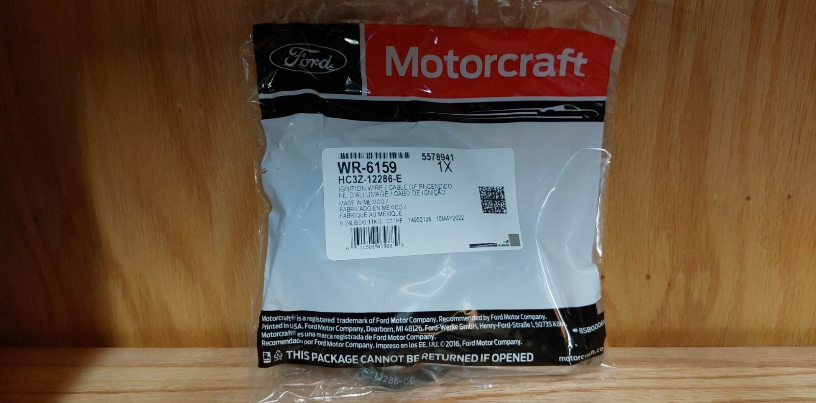 12-Pack Motorcraft WR-6159 Single Lead Spark Plug Wire for Ford F-250 ...