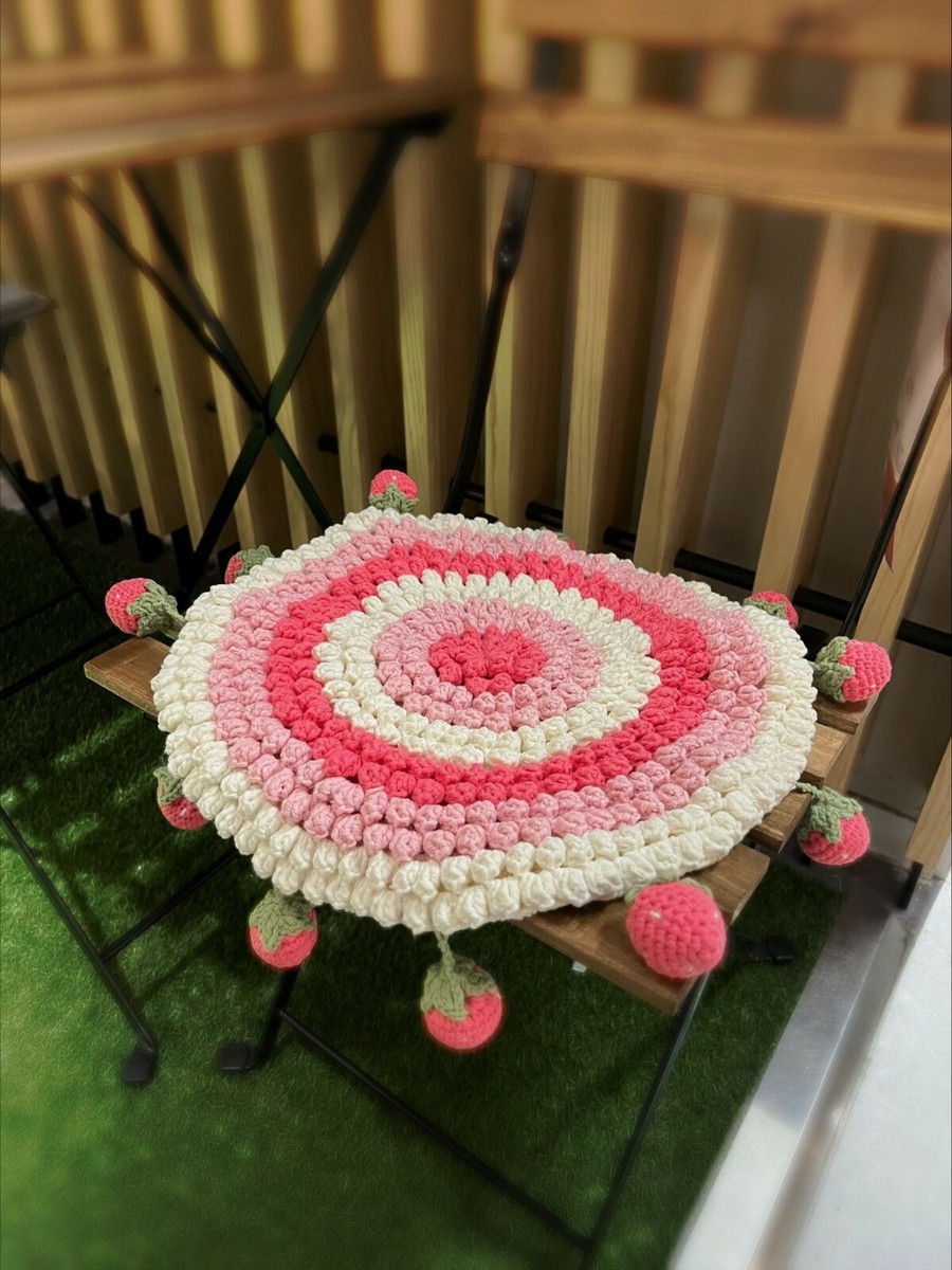 Crochet Chair Pad Pattern Chair Cushion With Ties Crochet Pattern,