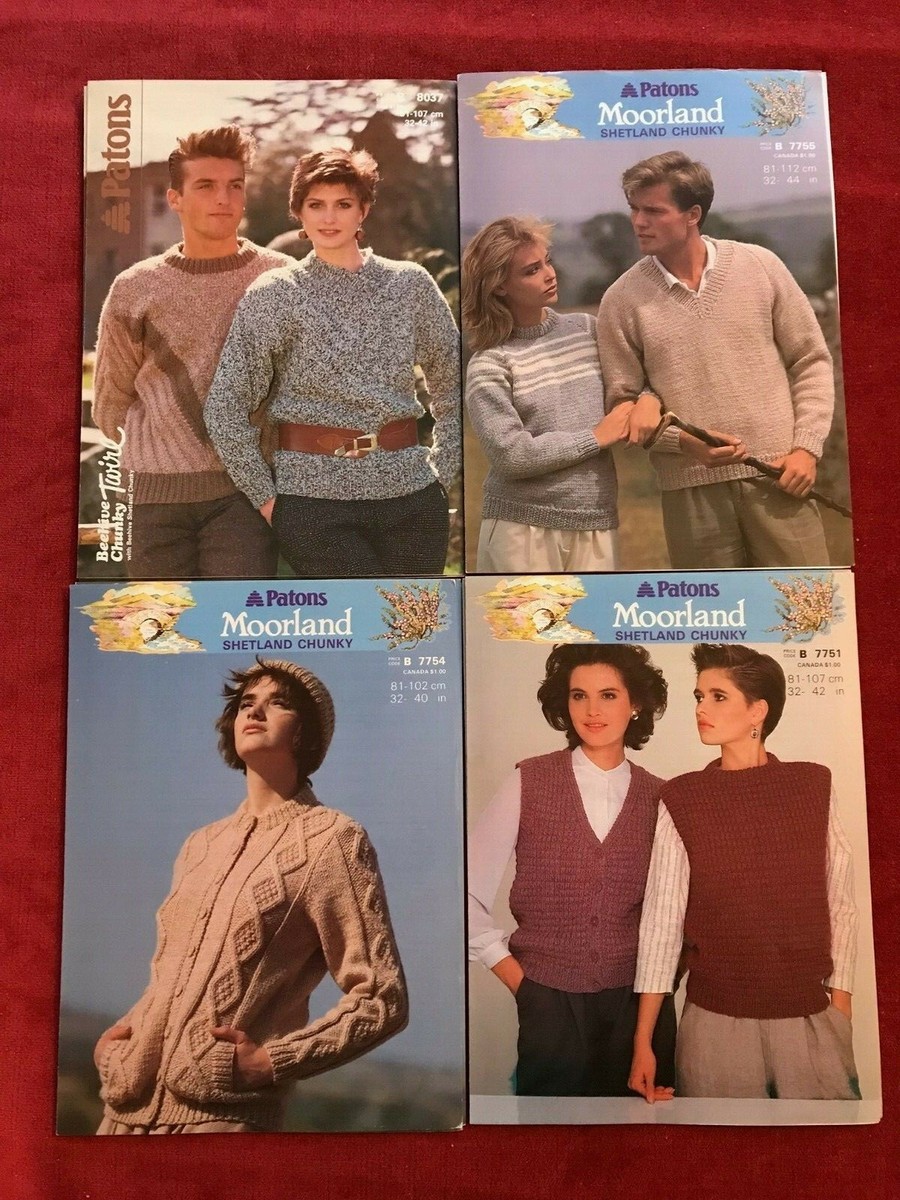 Vintage Patons Knitting Patterns Beehive Patons Clothing Adults Child