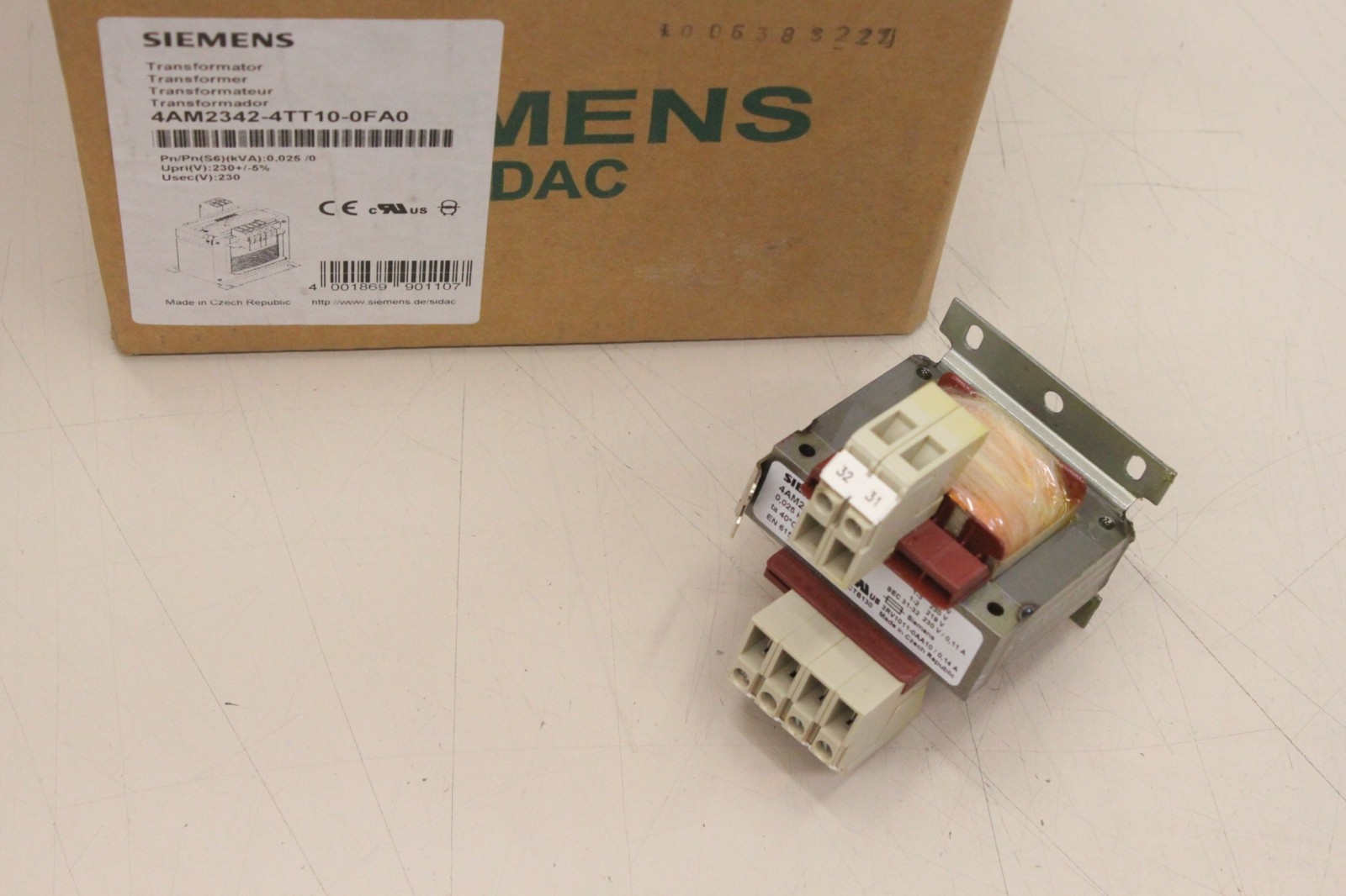 Siemens Trafo 1-Ph. 4AM2342-4TT10-0FB0 IP00 Einphasen ...
