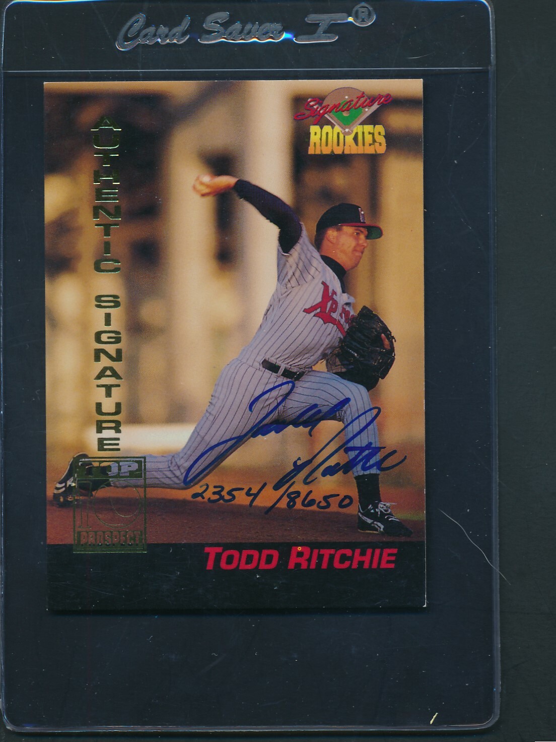 1994 Signature Rookies #17 Todd Ritchie Signed Auto *D1195 | eBay