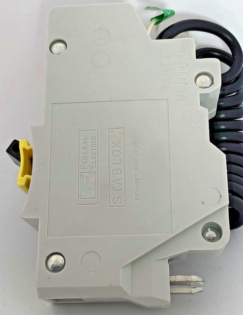 Federal Electric Stablok Stab-lok 30a Amp 30ma RCBO Double Pole MCB RCD ...