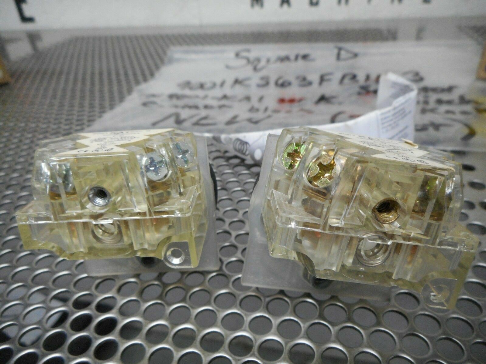 Square D 9001KS63FBH13 Selector Switch No Knob 9001-KA1 Ser K Contact ...