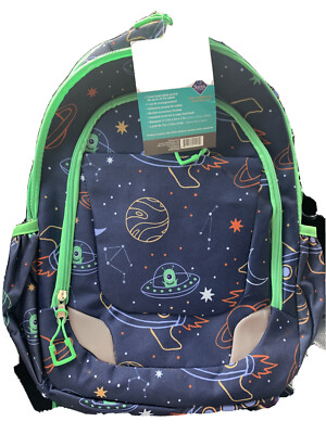 Crckt Youth 2 Piece Backpack set with Matching Lunch Kit - Space Theme ...
