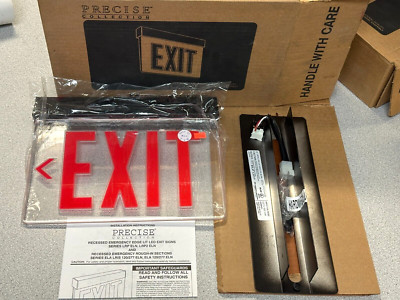 NEW Lithonia Architectural LED Exit Sign Light LRP B 1 RC LA 120/277 EL ...